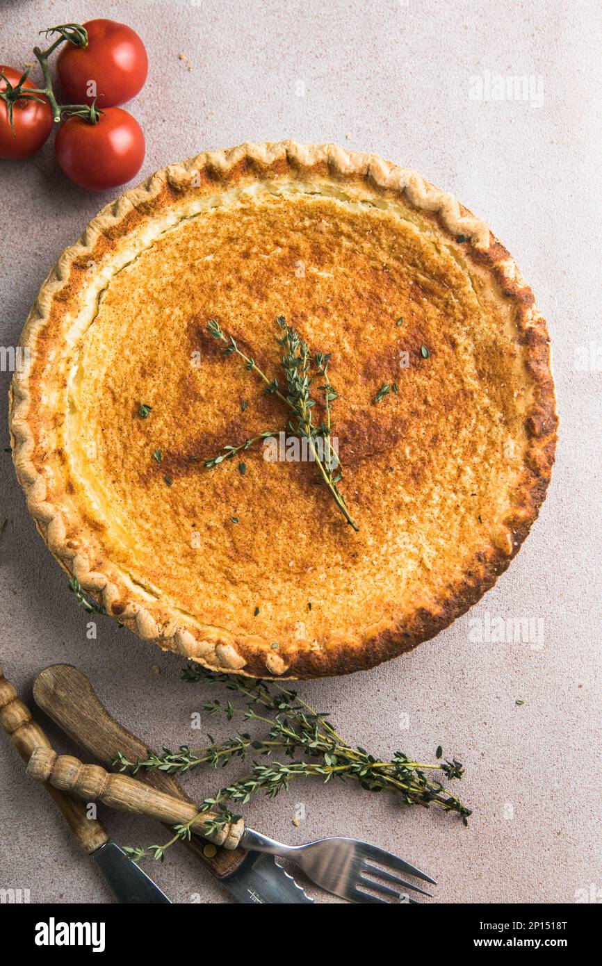 Classic chess pie pairs a traditional butter pie crust with a sweet ...