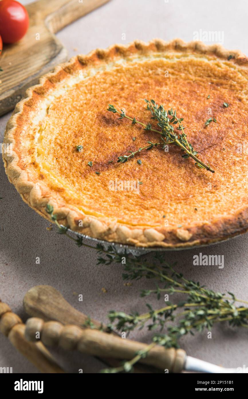 Classic chess pie pairs a traditional butter pie crust with a sweet ...