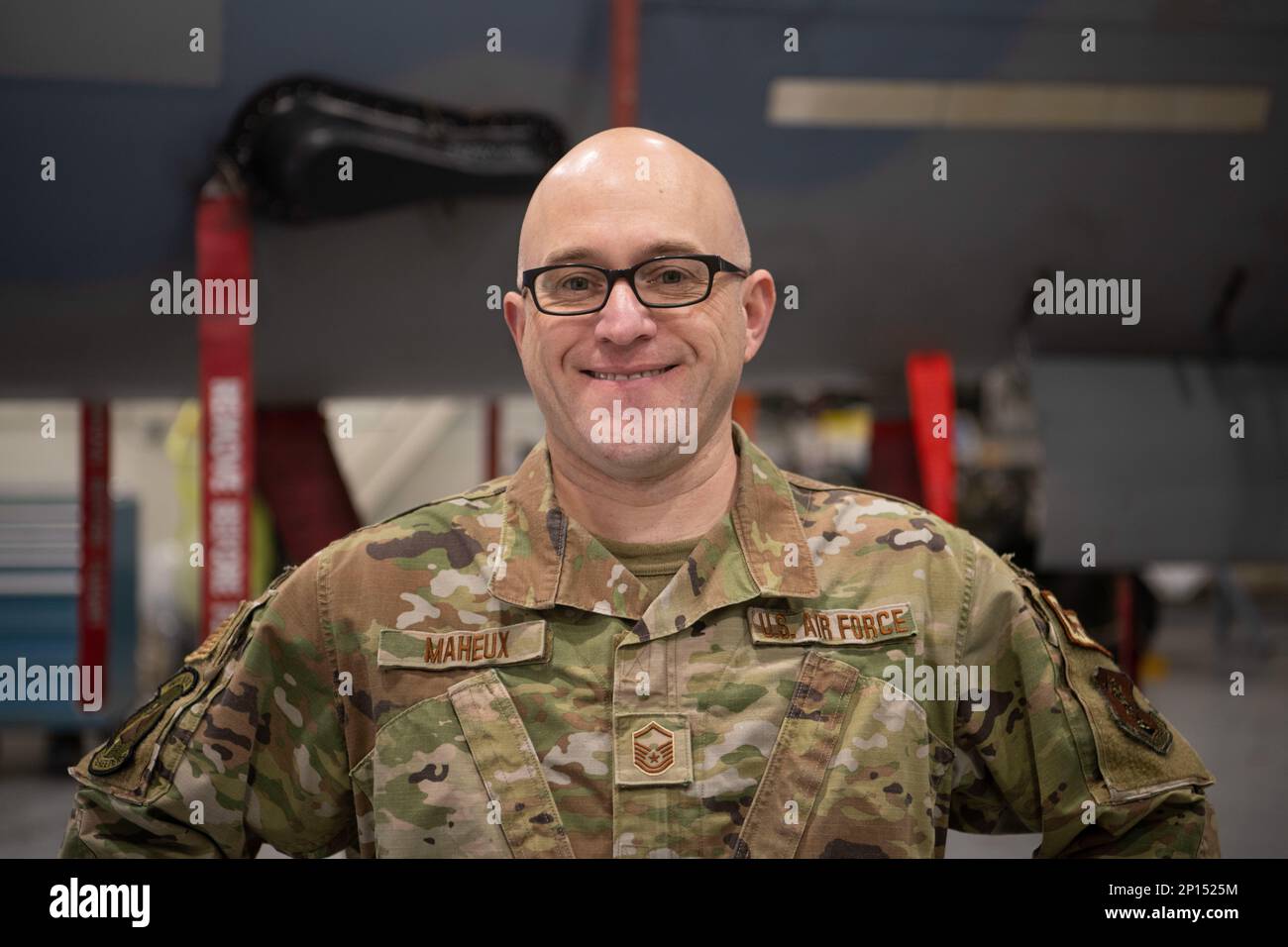 Master Sgt. Seth Maheux, 104th Armament Flight non-commissioned officer ...
