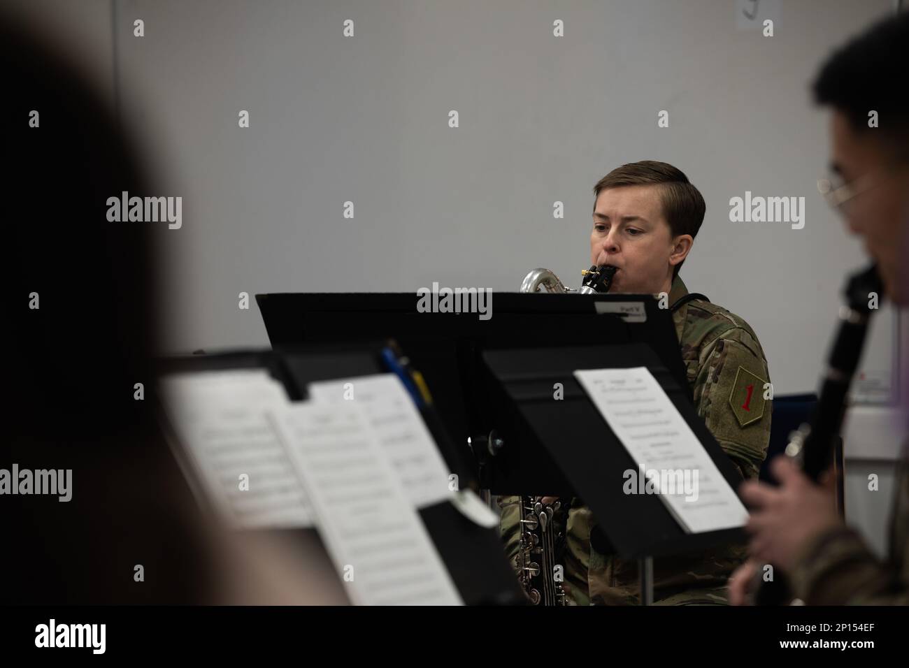 U.S. Army Warrant Officer Cena Duran, commander and conductor of the ...