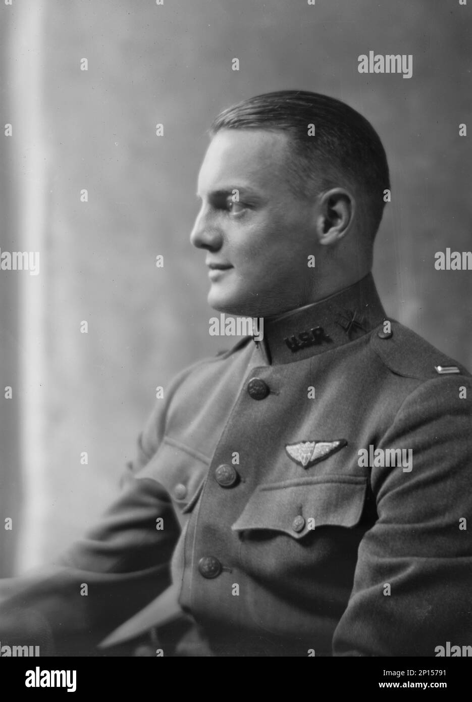 Lieutenant Allan, portrait photograph, 1918 Mar Stock Photo - Alamy