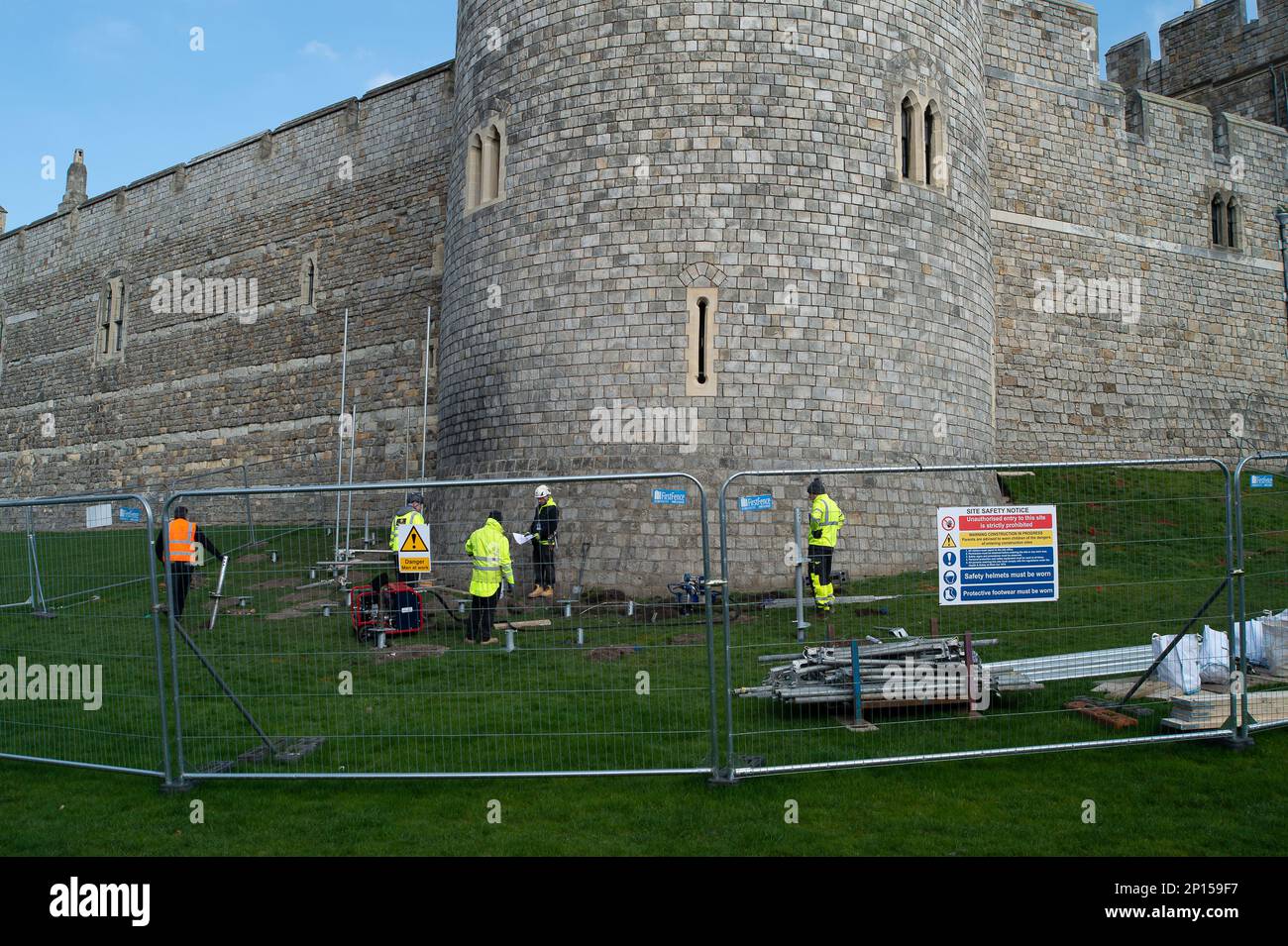 Windsor, Berkshire, UK. 2nd March, 2023. Preparations are underway at ...