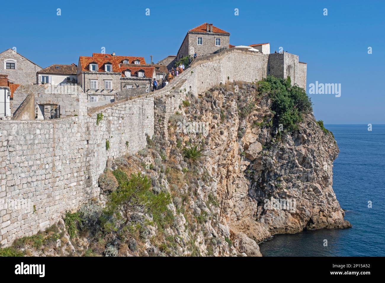 Medieval city walls / ramparts of the Old Town, historic city centre of ...
