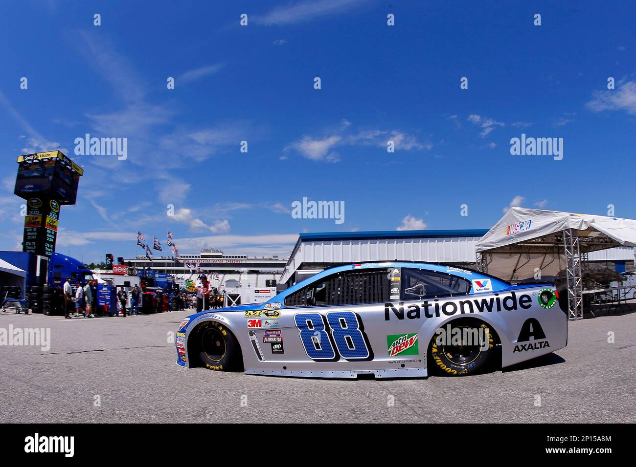 Alex Bowman during practice for the NASCAR New Hampshire 301 auto race ...