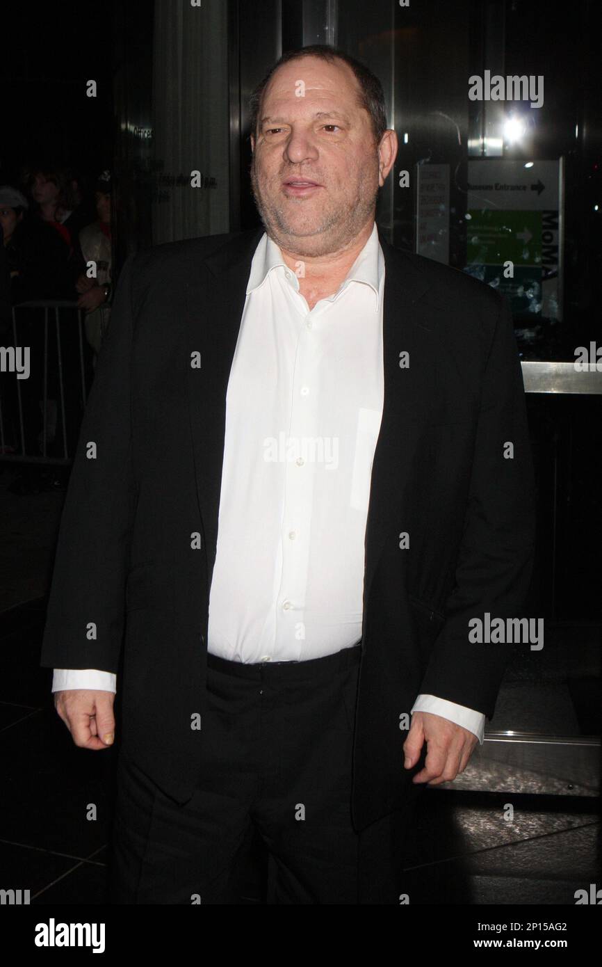 Harvey Weinstein arriving at a screening of "W.E." at The Museum of ...