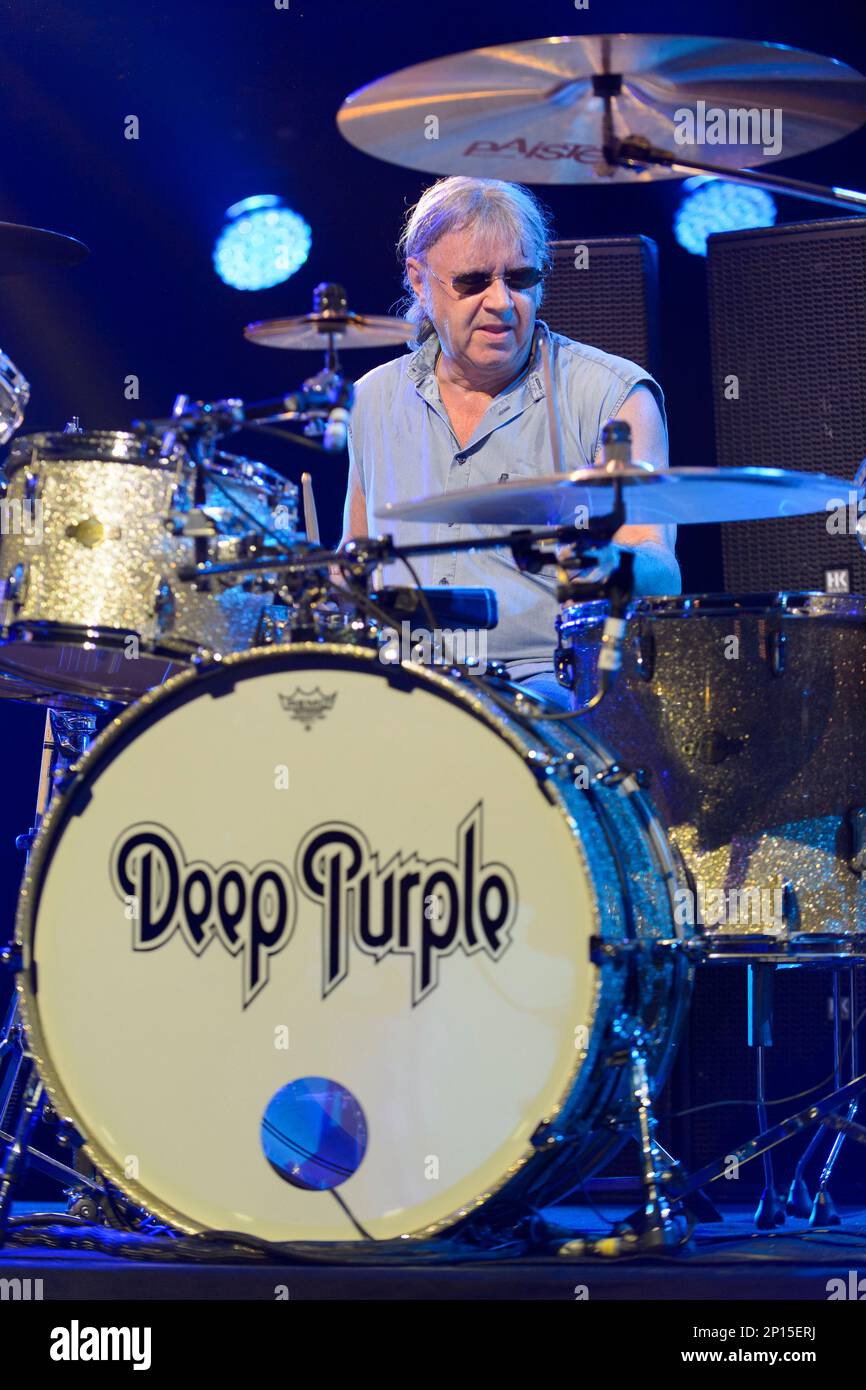 In this July 16, 2016 picture Ian Paice, of British rock band "Deep ...