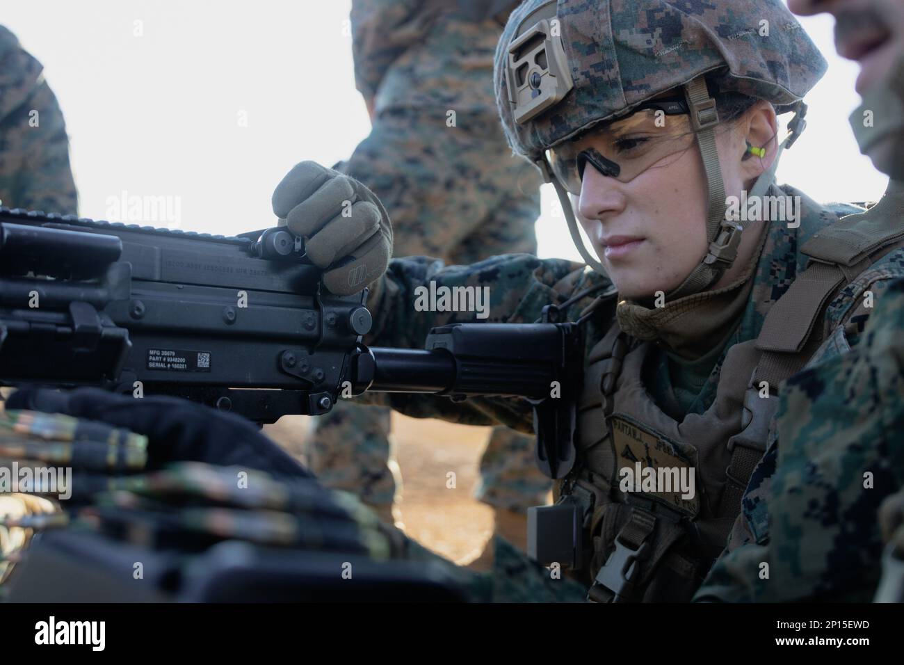 U.S. Marine Corps Lance Cpl. Julia Partaw, a motor vehicle operator ...