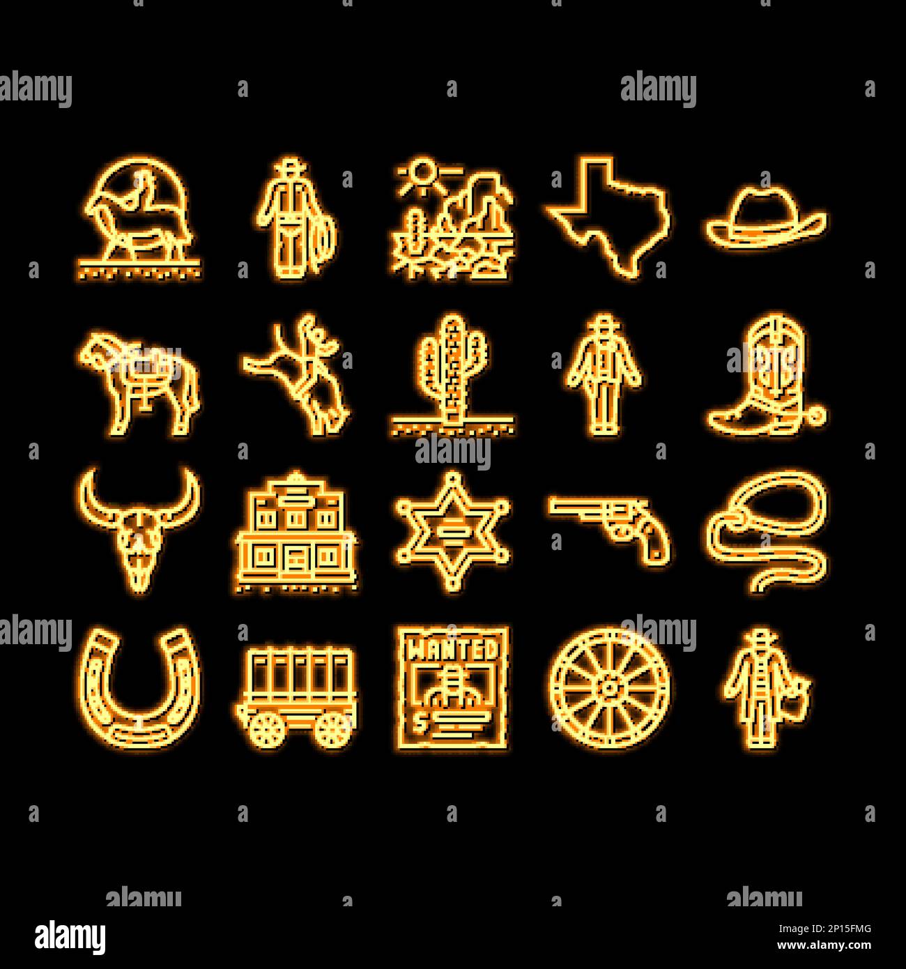 Saloon glow Stock Vector Images - Alamy