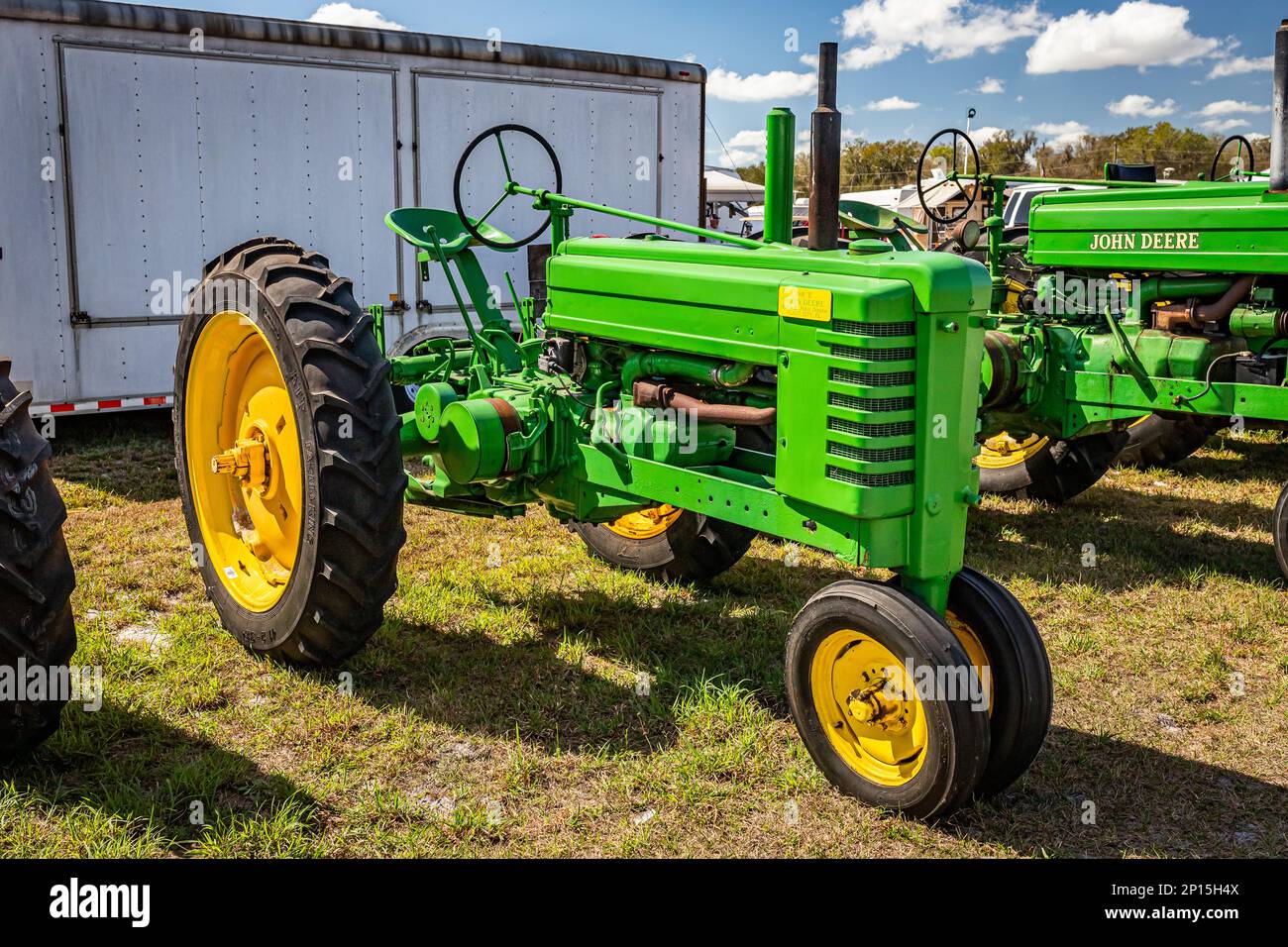 Fort Meade, FL - February 24, 2022: High perspective front corner view ...