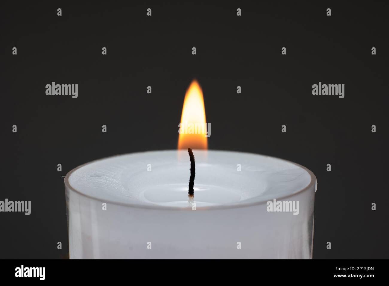 White Candle White Background