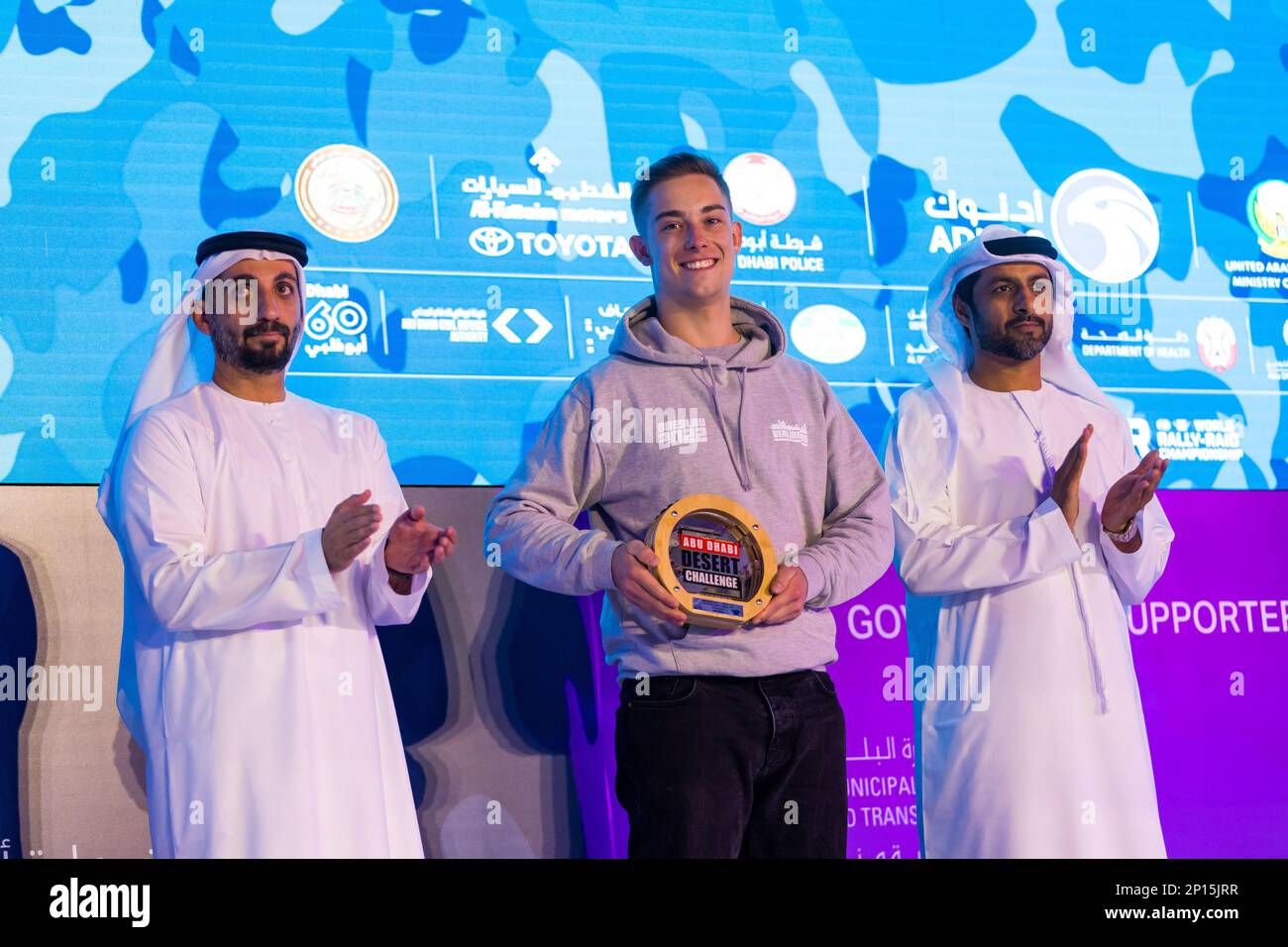 GERLACH Justin (ger), KTM EXC F, portrait during the Prize Giving ...