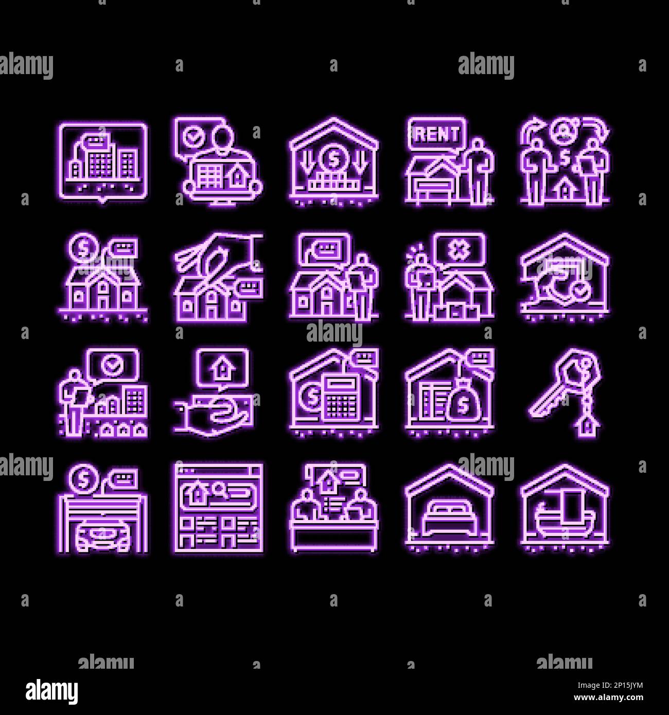 jelly candy gummy bear fruit gum neon glow icon illustration Stock ...