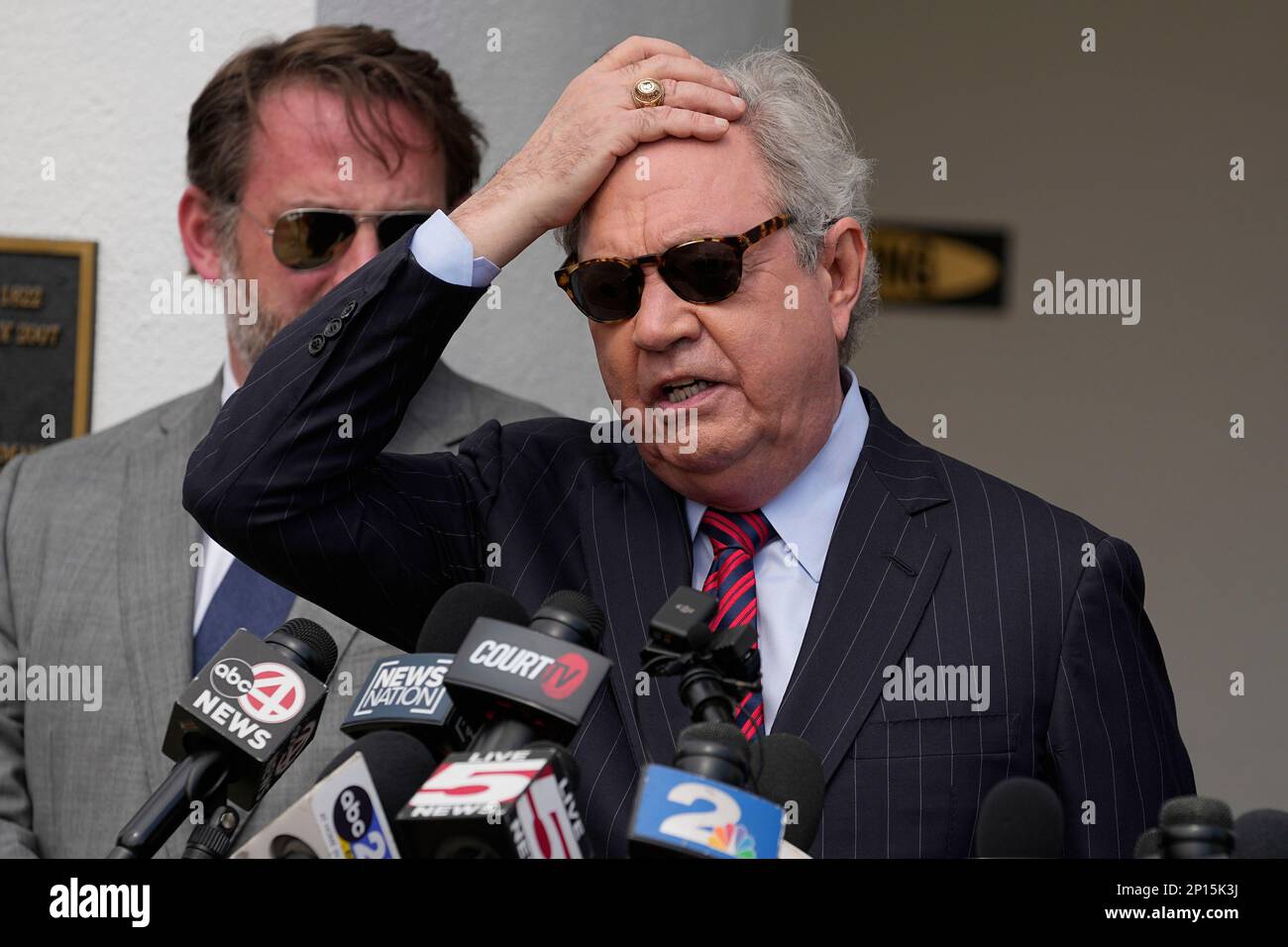 Defense Attorney Dick Harpootlian Speaks To The Media Outside The