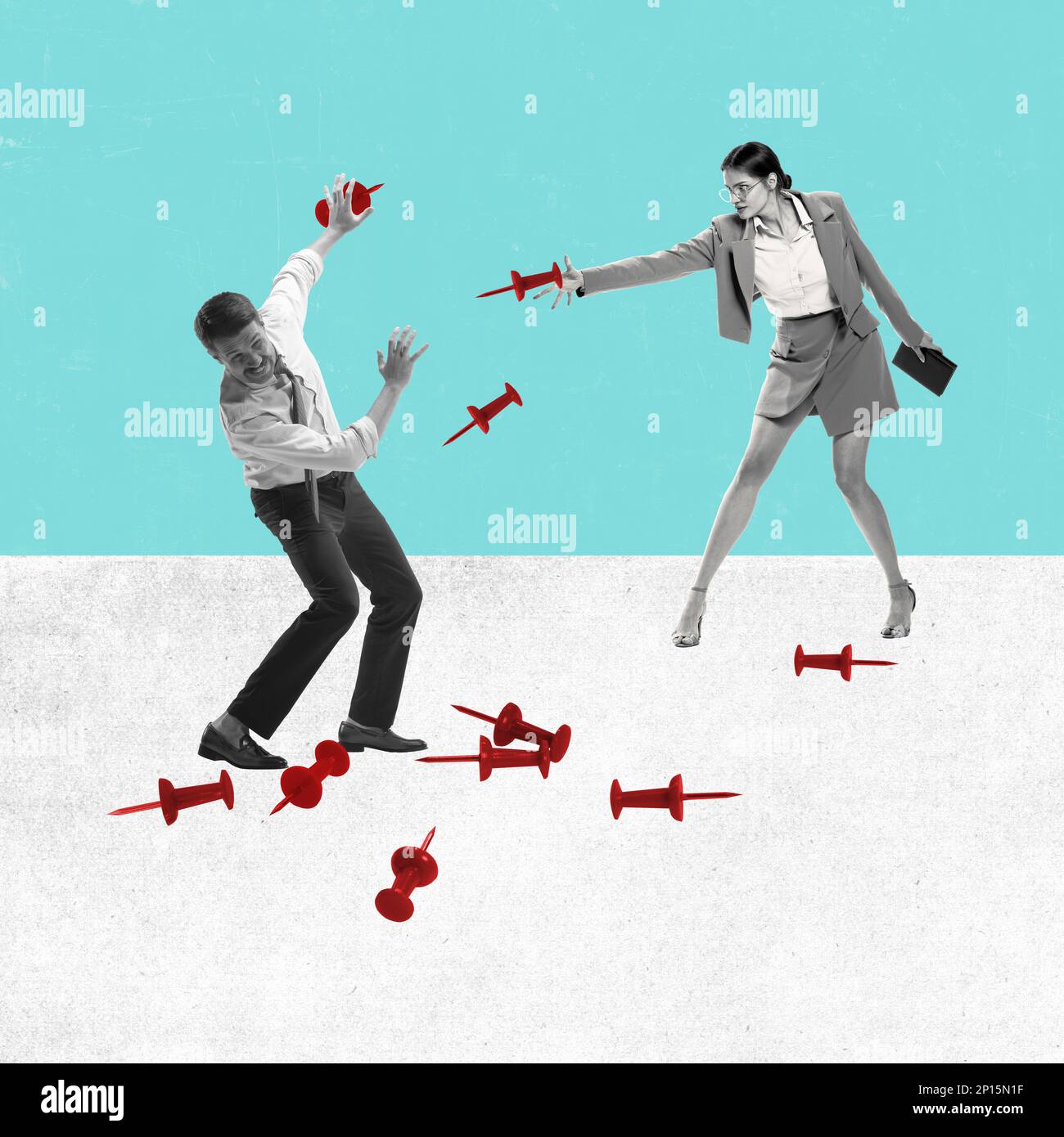 Conceptual design. Contemporary art collage. Professional competition ...