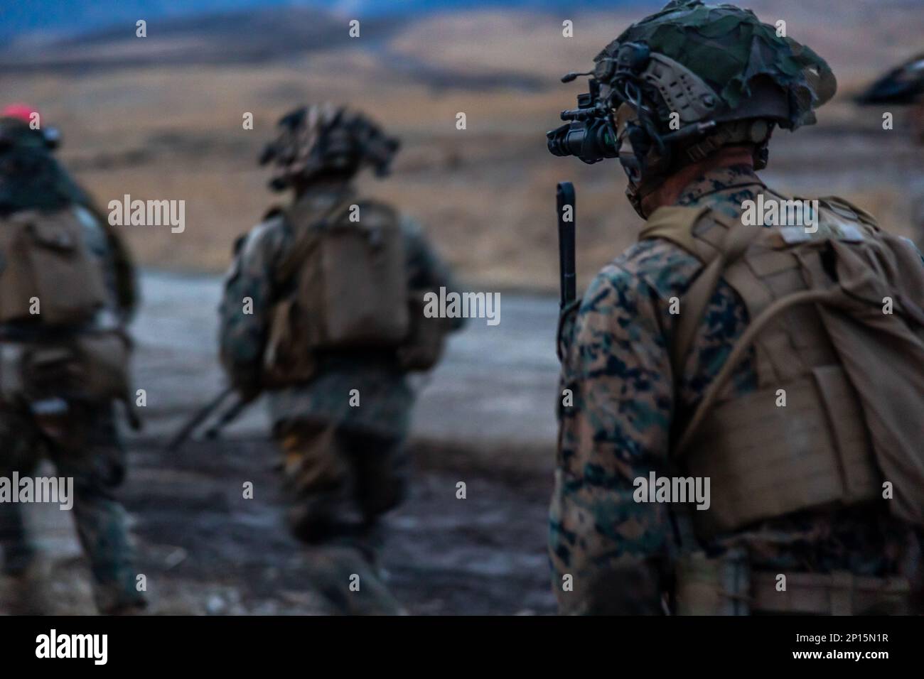 U.S. Marines with Battalion Landing Team 1/4, 31st Marine Expeditionary ...
