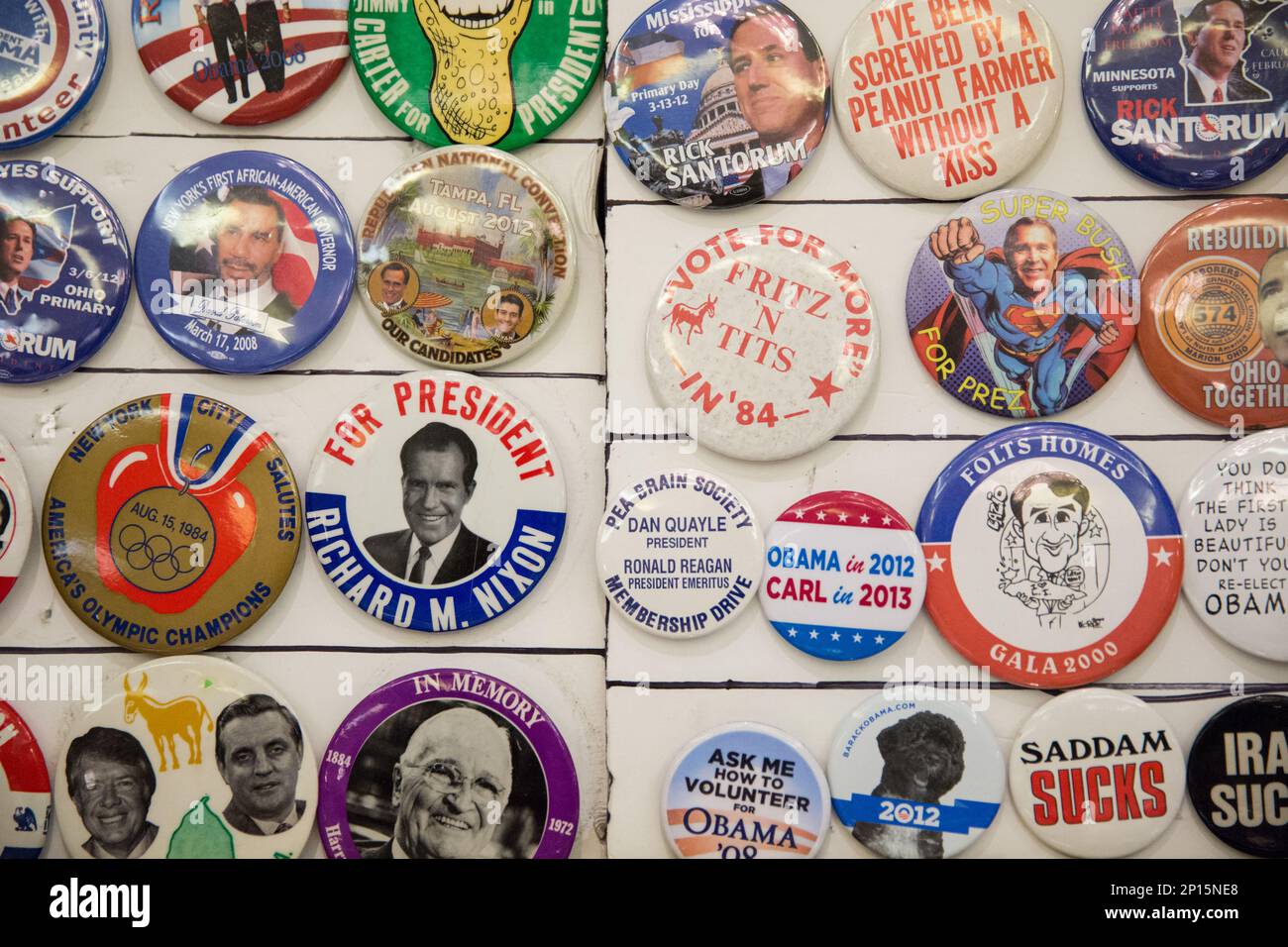 Buttons on display at the American Political Items Collectors National ...