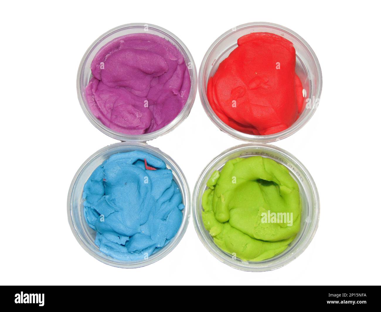 Colored plasticine isolated on white background Stock Photo - Alamy