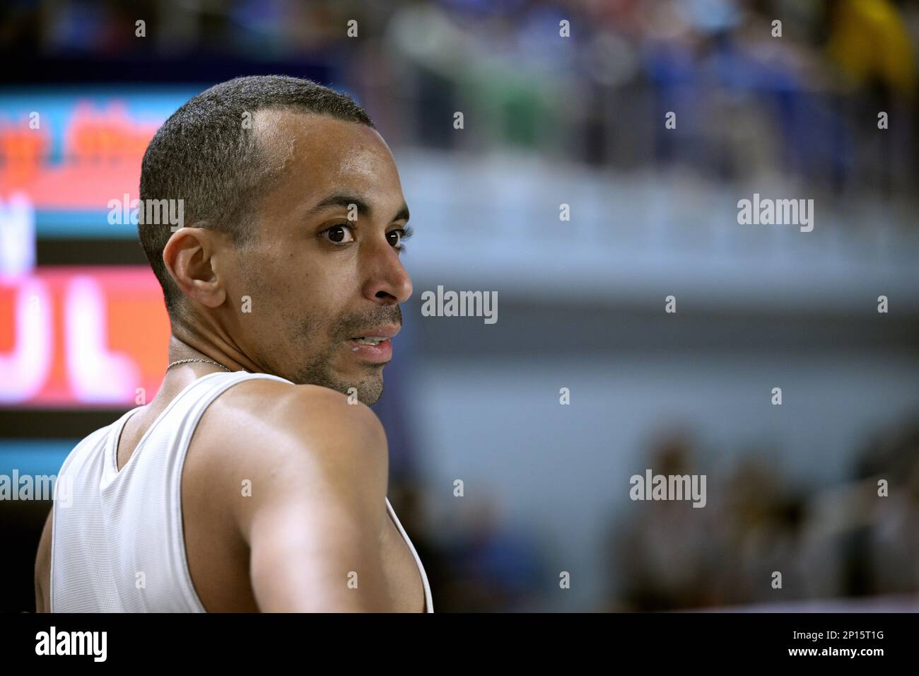 Belgian Ismael Debjani pictured during the men's 1500m final at the ...