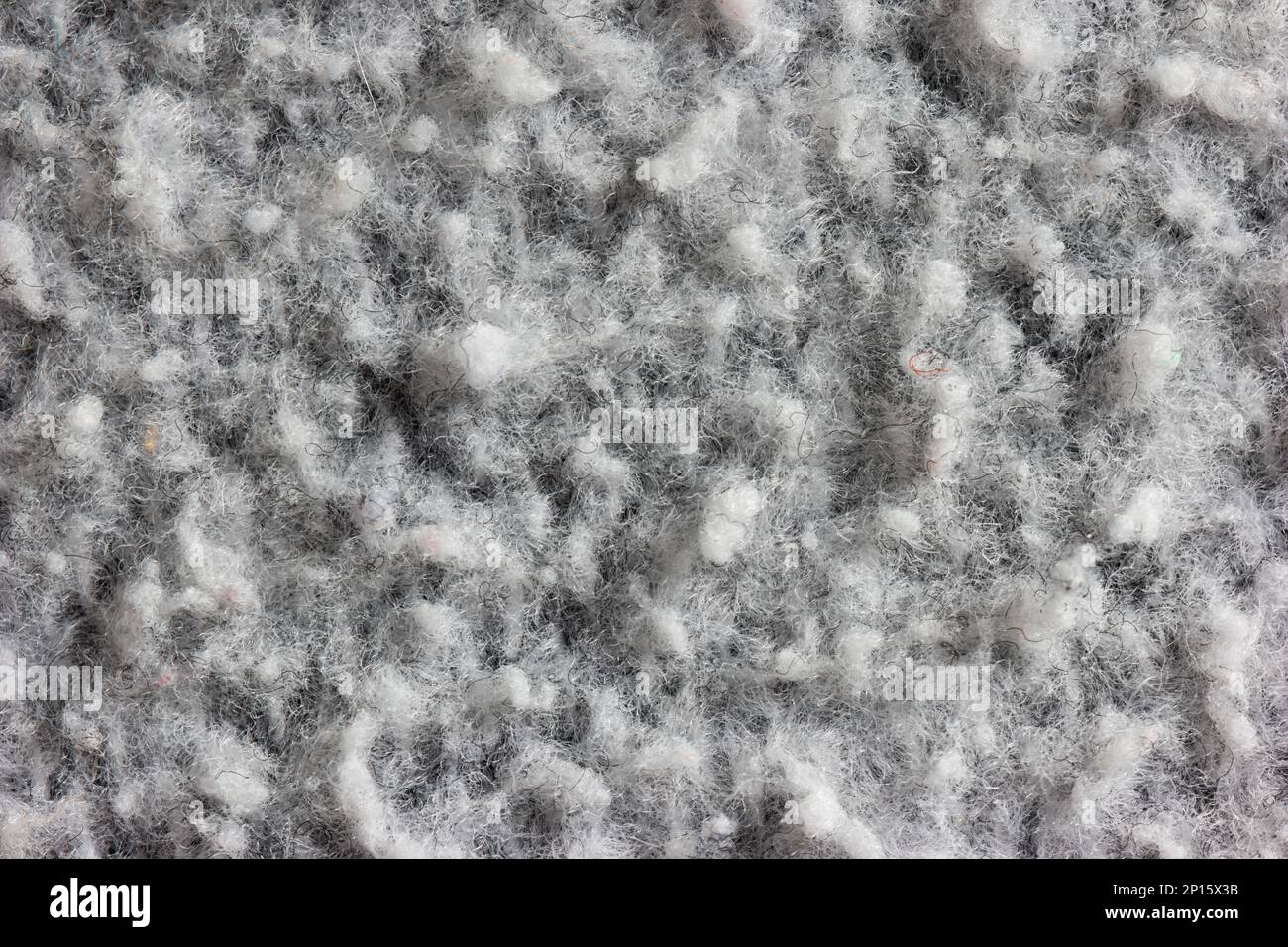 Grey tufted cloth fabric background texture macro backside view Stock ...