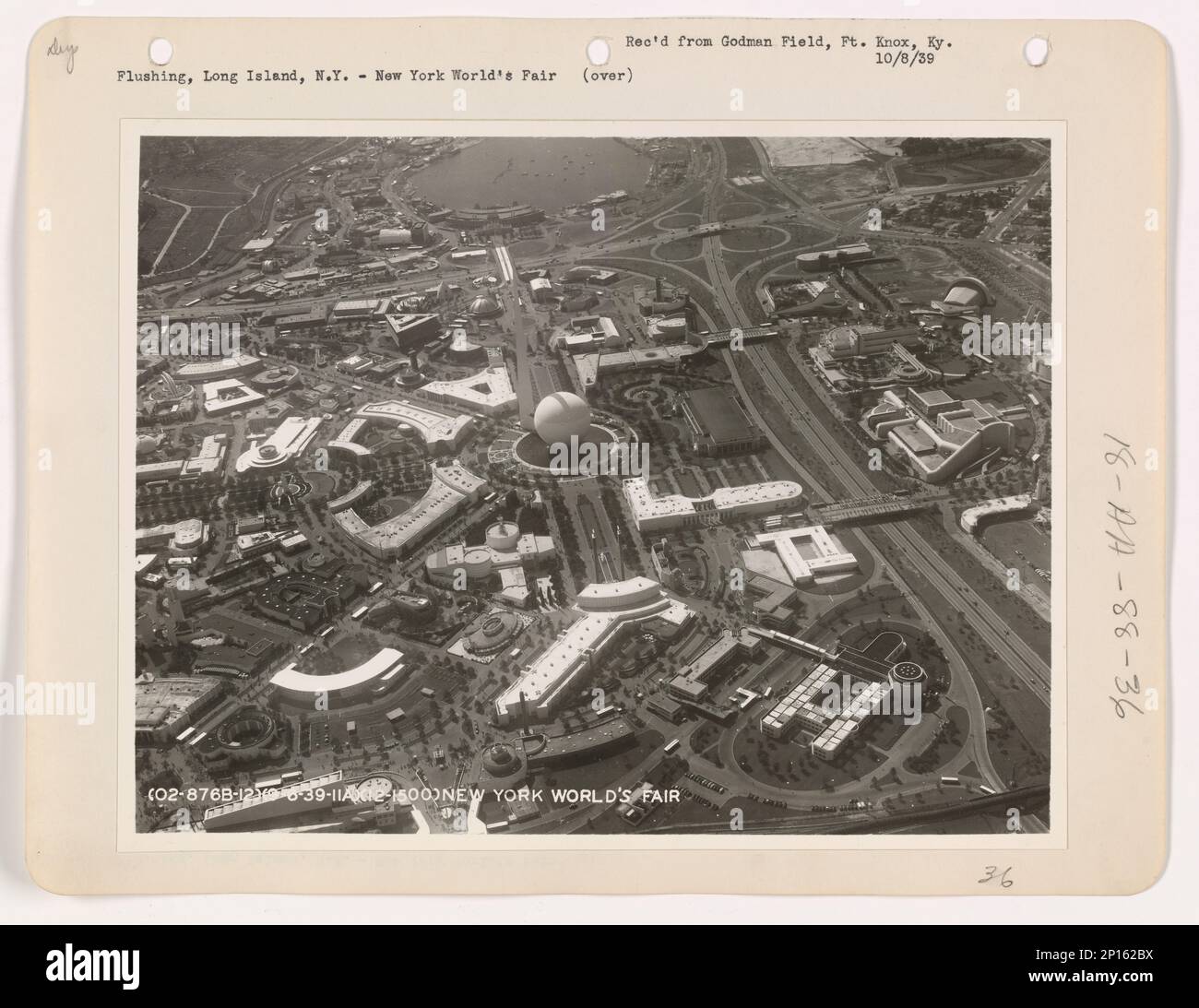 New York - Flushing, Aerial Photograph Stock Photo - Alamy