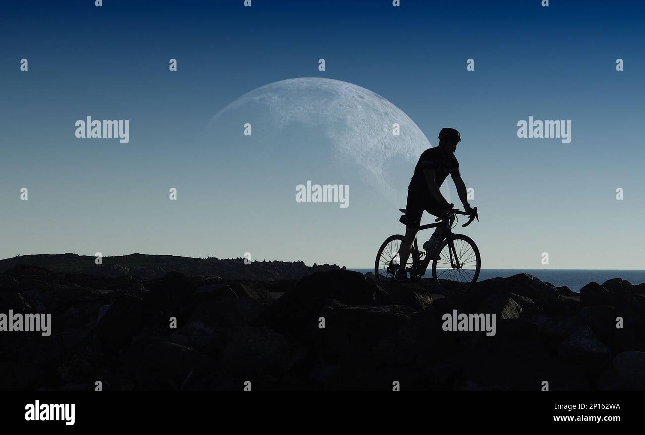 Cycling to the moon hi-res stock photography and images - Alamy