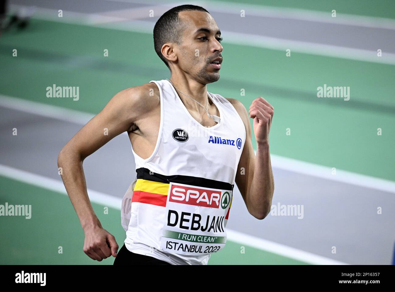 Belgian Ismael Debjani pictured in action during the men's 1500m final ...