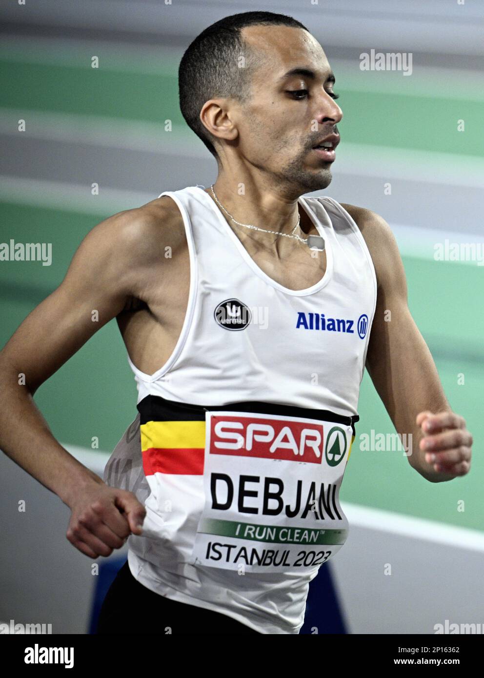 Belgian Ismael Debjani pictured in action during the men's 1500m final ...
