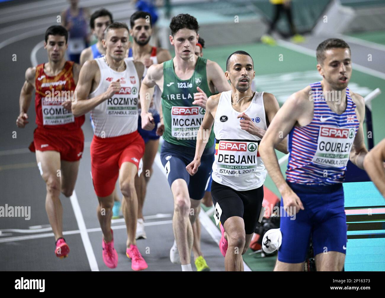 Belgian Ismael Debjani pictured in action during the men's 1500m final ...