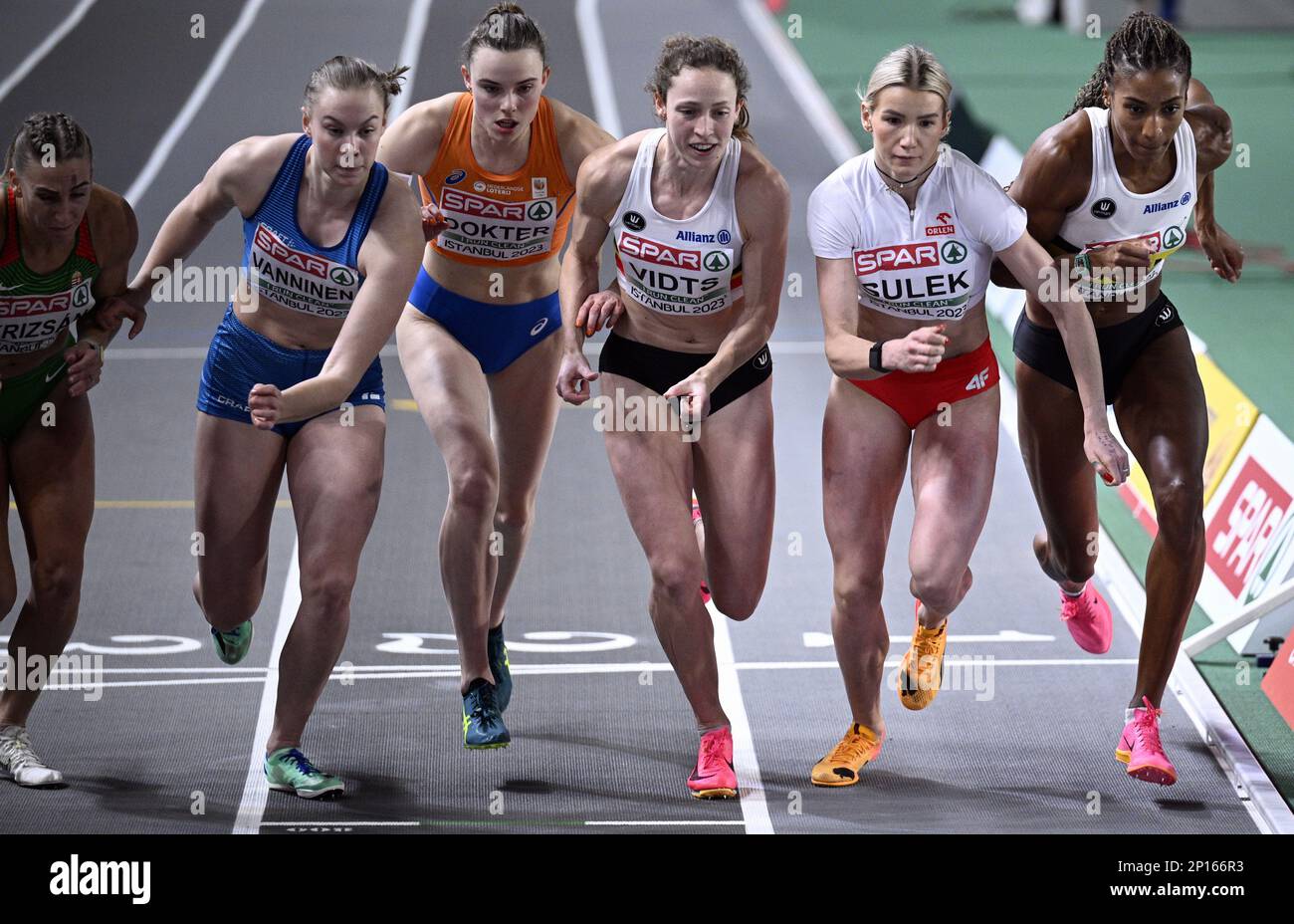 Belgian Noor Vidts, Poland's Adrianna Sulek and Belgian Nafissatou Nafi ...