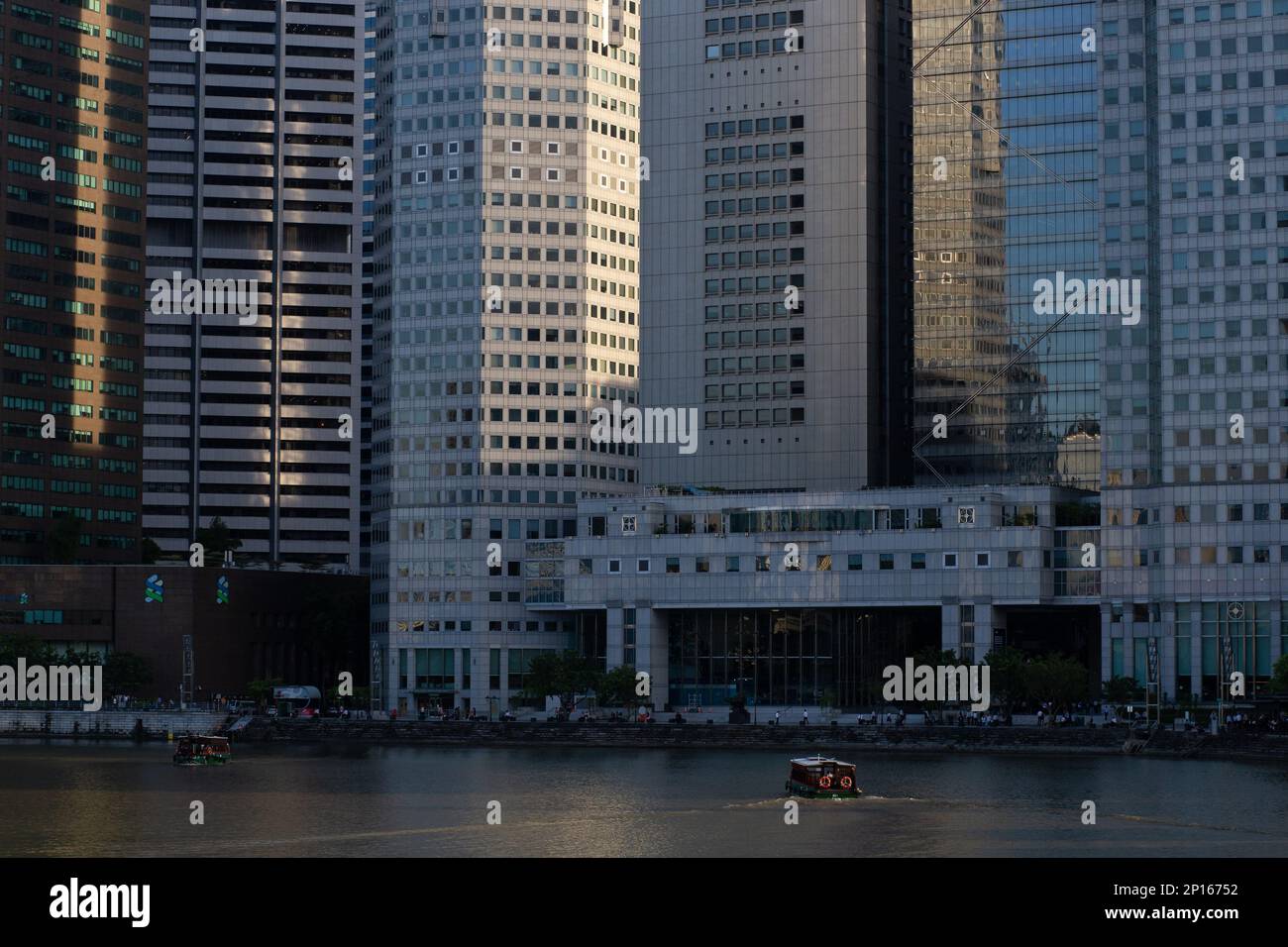 High Rise Buildings in the Center of Singapore Stock Photo - Alamy