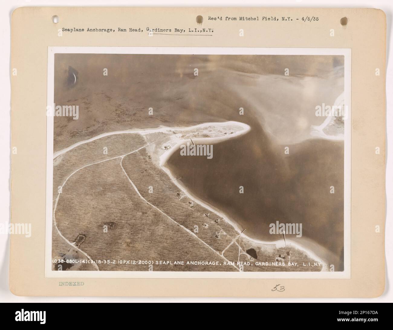 New York - Gardiners Island, Aerial Photograph Stock Photo - Alamy