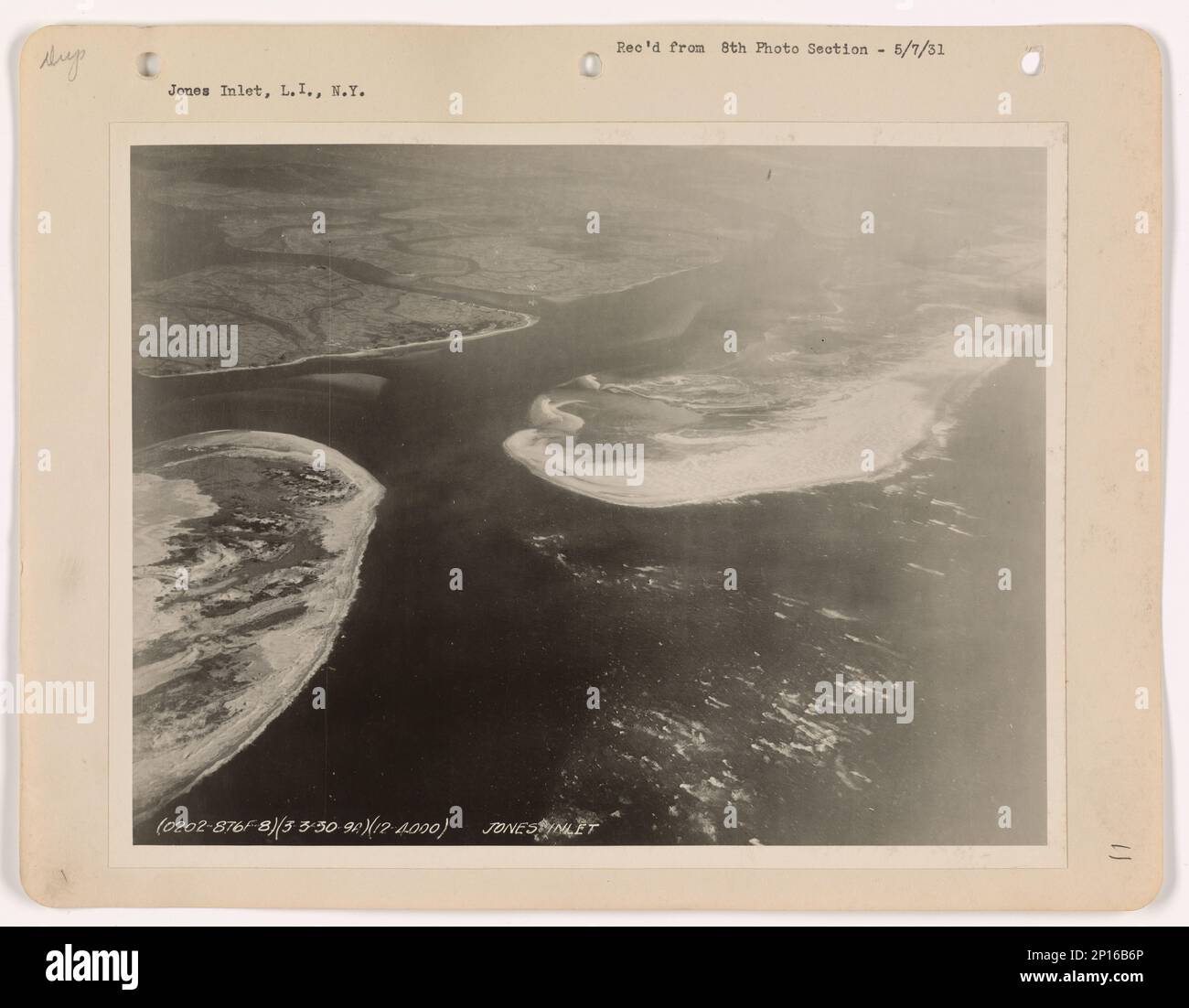 New York - Jones Inlet, Aerial Photograph Stock Photo - Alamy