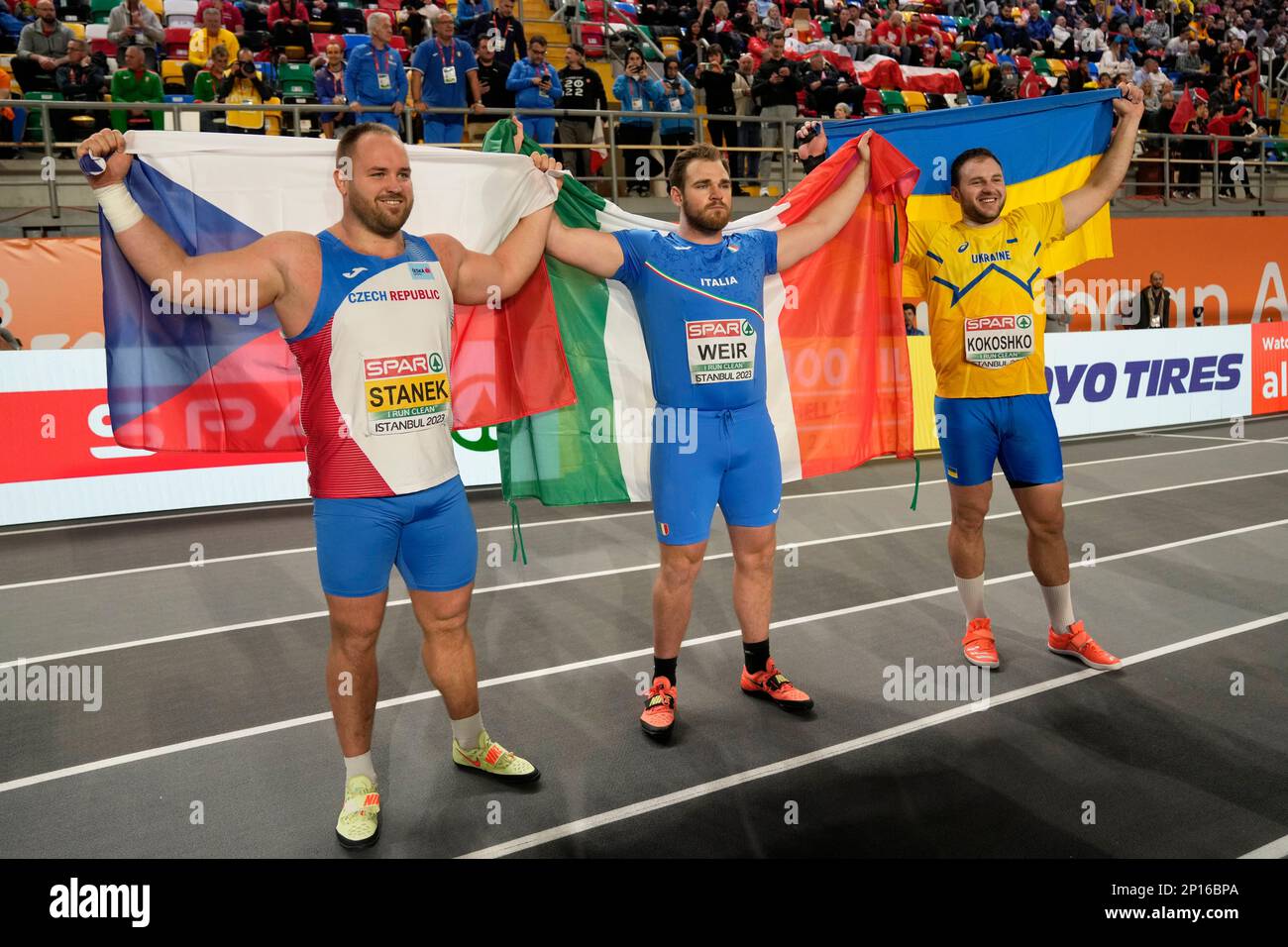 Silver medalist Tomas Stanek, of the Czech Republic, gold medalist Zane ...