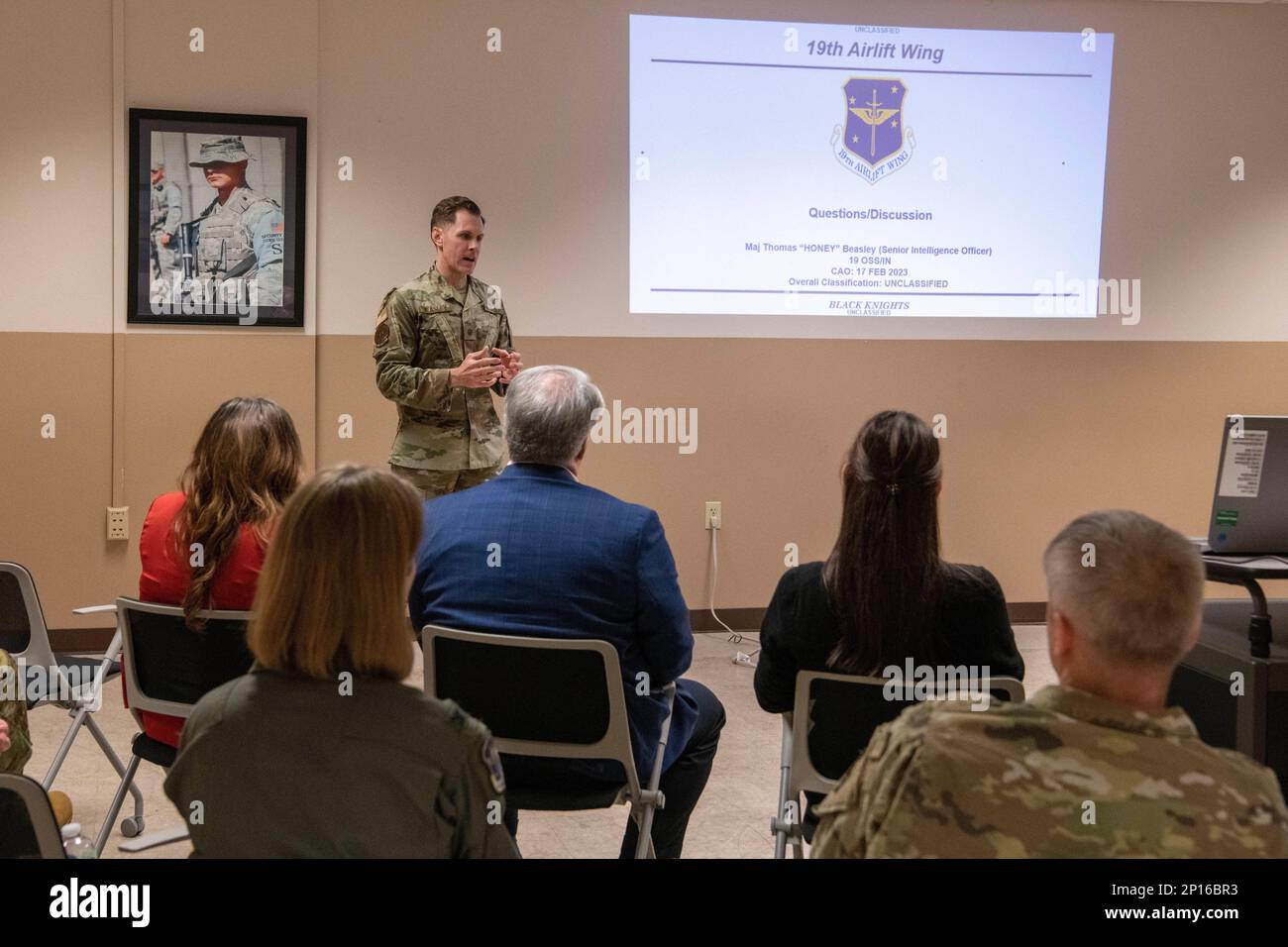 Maj. Thomas Beasley, 19th Operations Support Squadron intelligence ...