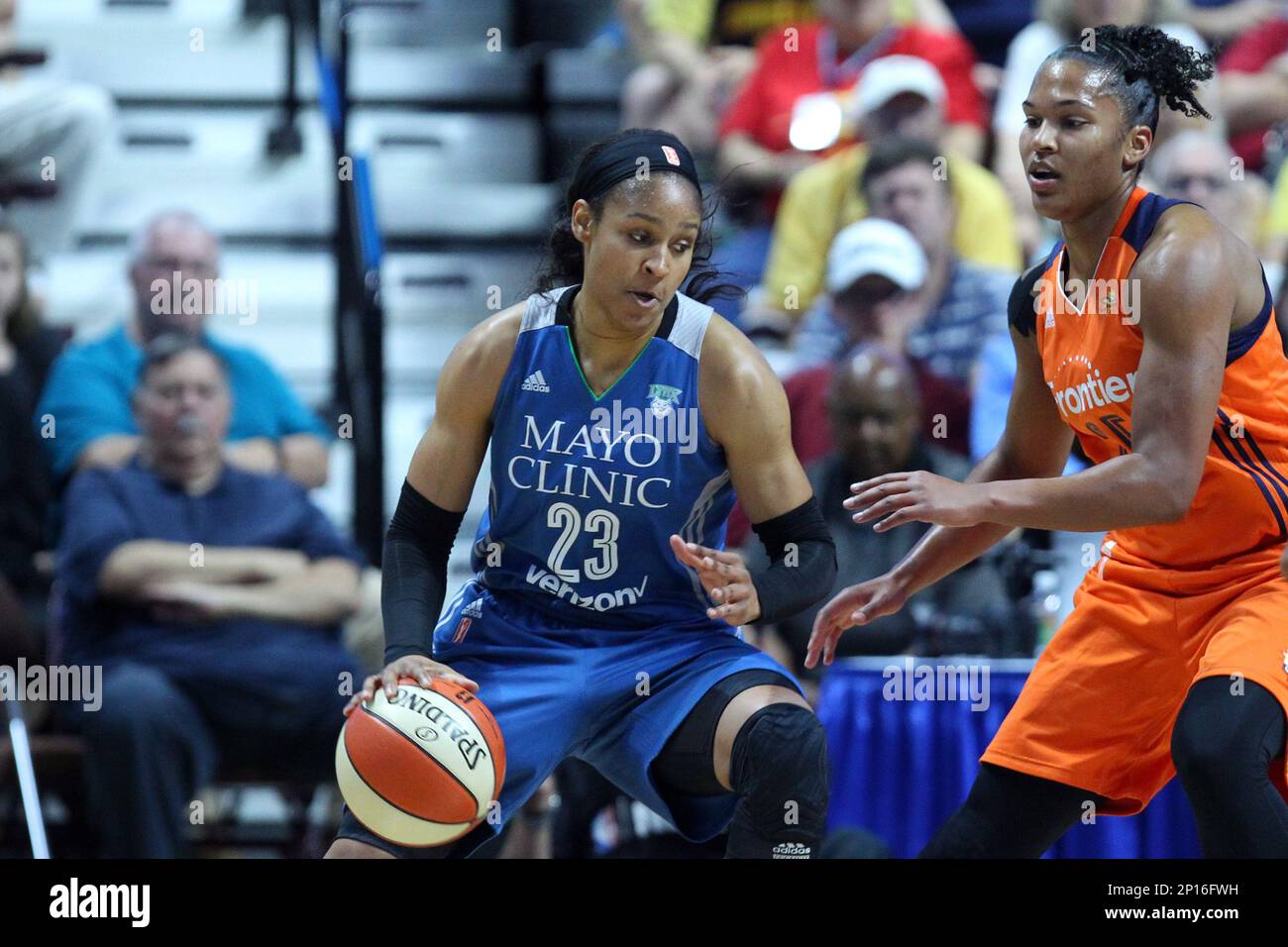 July 7, 2016; Uncasville, CT, USA; Minnesota Lynx forward Maya Moore ...