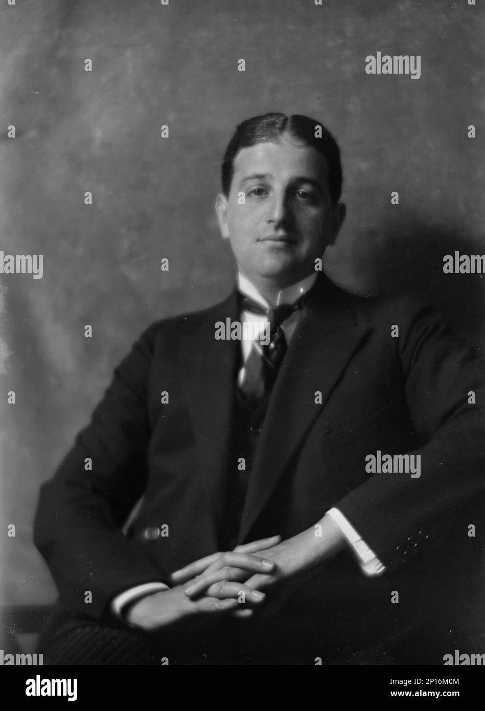 Mr. Albert Palache, portrait photograph, 1919 May 8. Dutch-born British ...