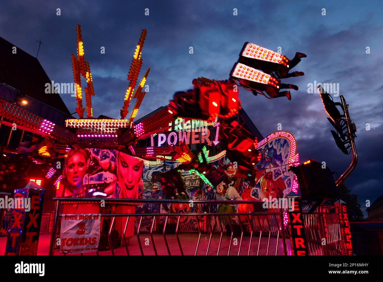 Derby Funfair October 2022 held in Derby's market place in front of the ...