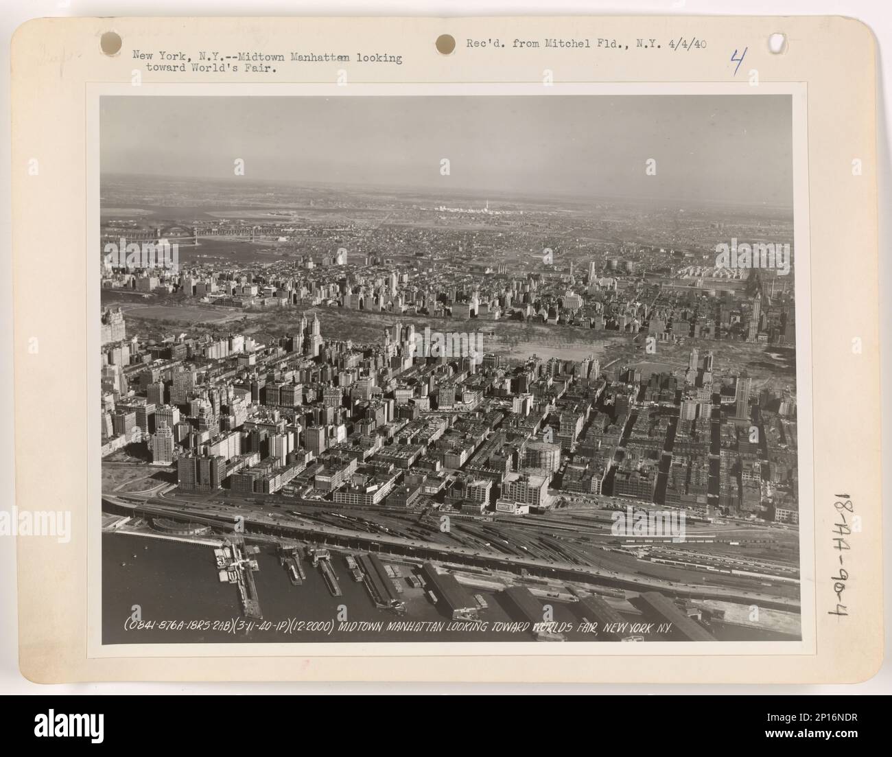 New York - New York City, Aerial Photograph Stock Photo - Alamy