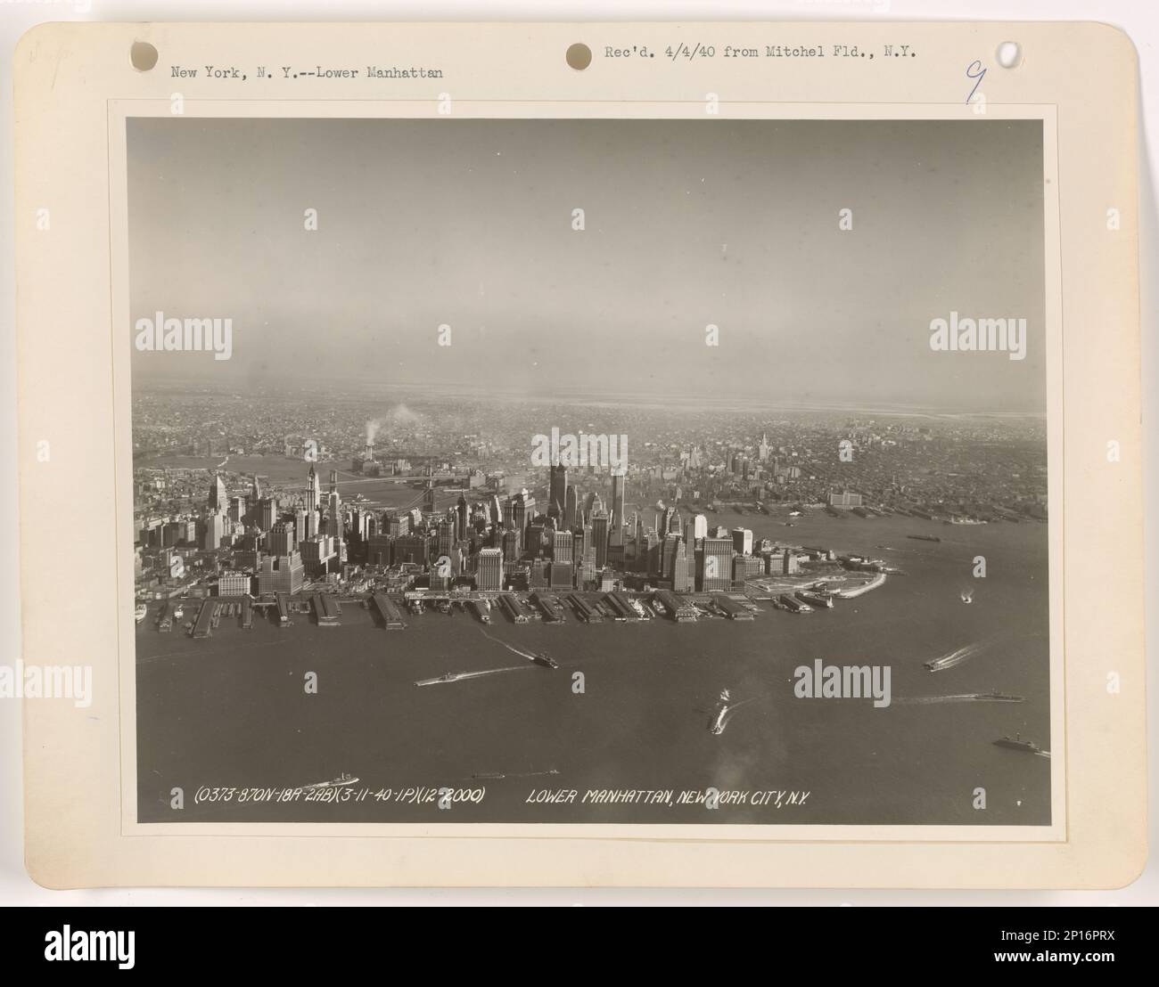 New York - New York City, Aerial Photograph Stock Photo - Alamy