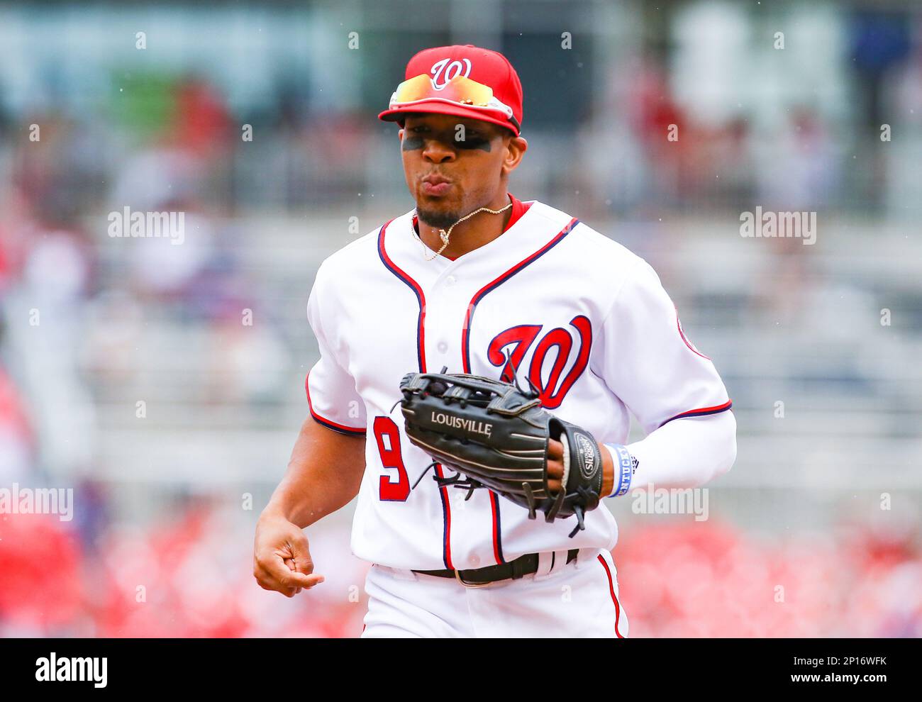 July 03 2016: Washington Nationals center fielder Ben Revere (9) during ...