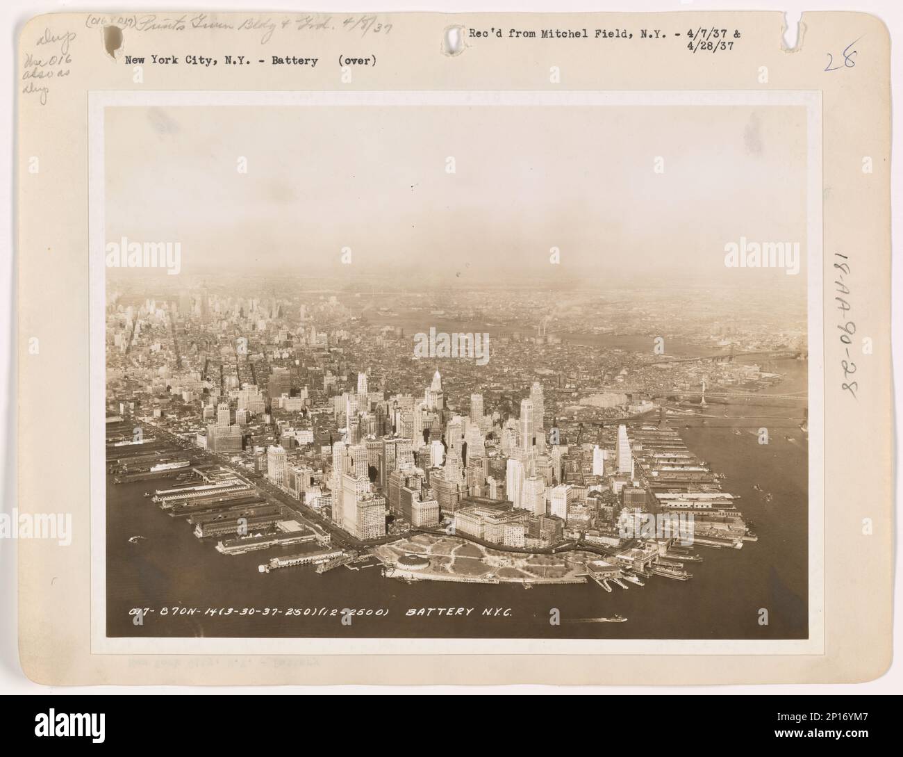 New York - New York City, Aerial Photograph Stock Photo - Alamy