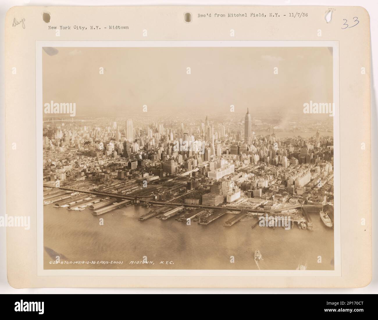 New York - New York City, Aerial Photograph Stock Photo - Alamy