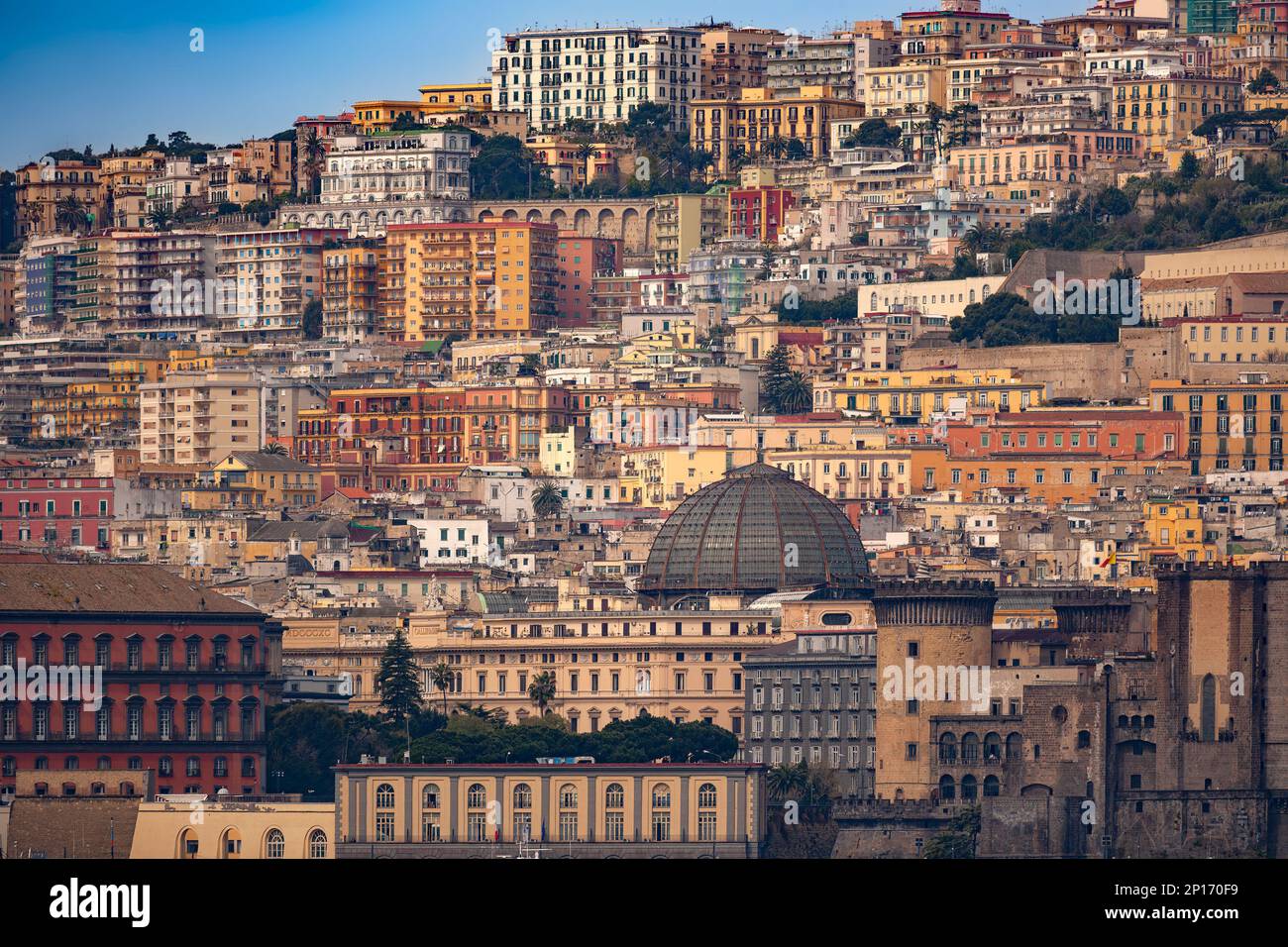 Skyline of Naples waterfront, Italy Stock Photo - Alamy