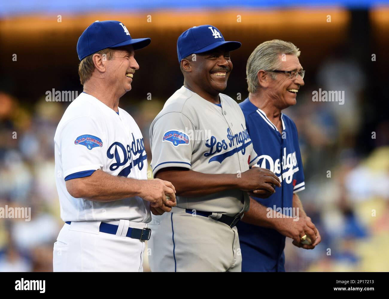 02 July 2016: Former Dodger players Ron Cey, Pedro Guerrero, and Steve ...