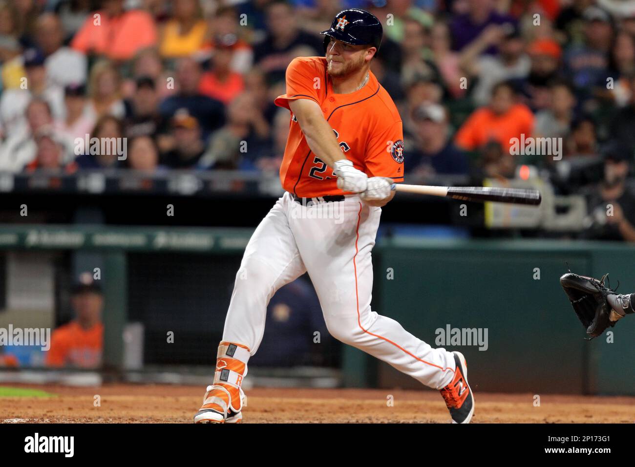 JUL 01 2016: Houston Astros designated hitter A.J. Reed (23) swings for ...