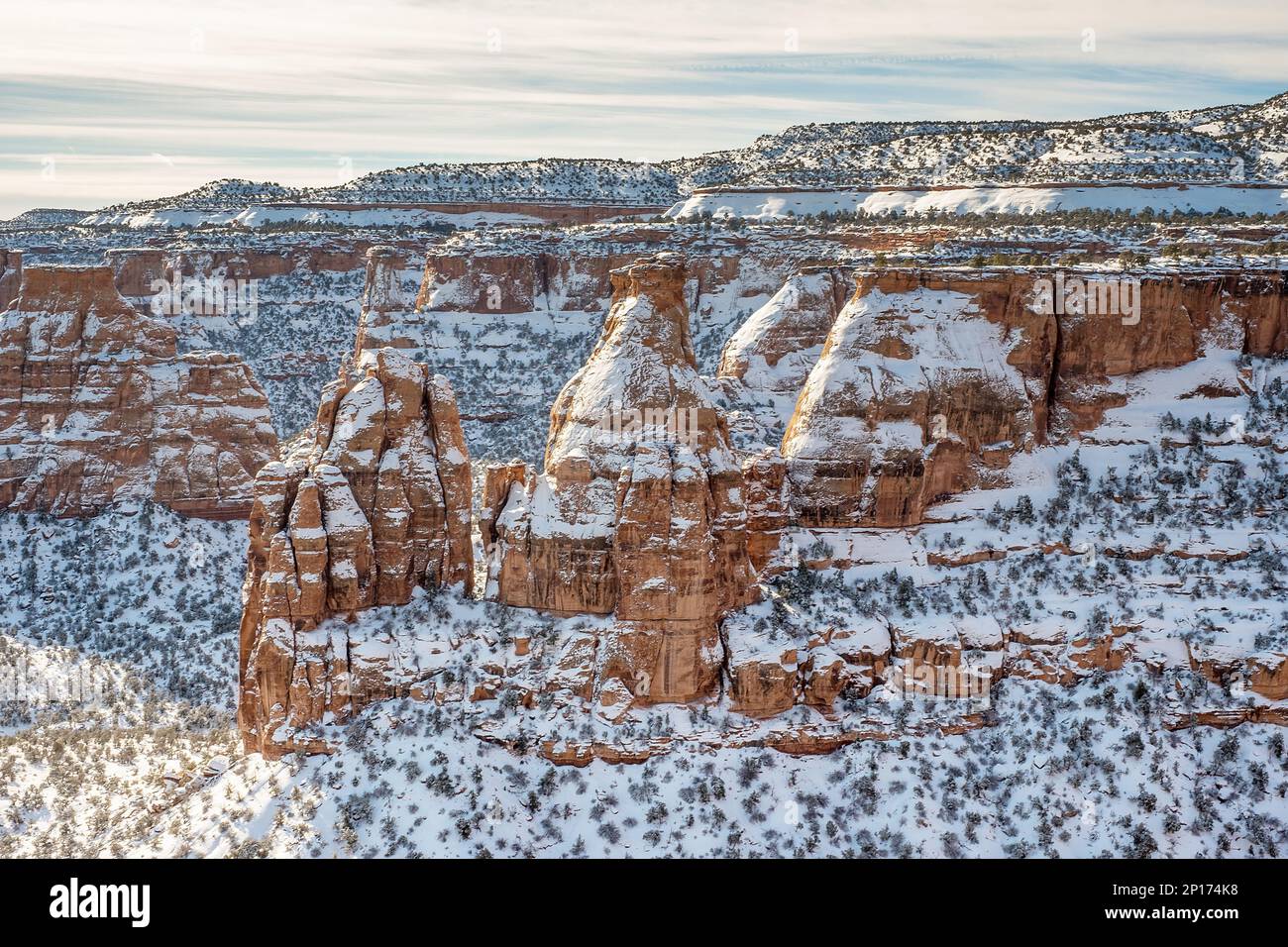 February 24, 2023: A stark winter beauty fills the deep canyons of the ...