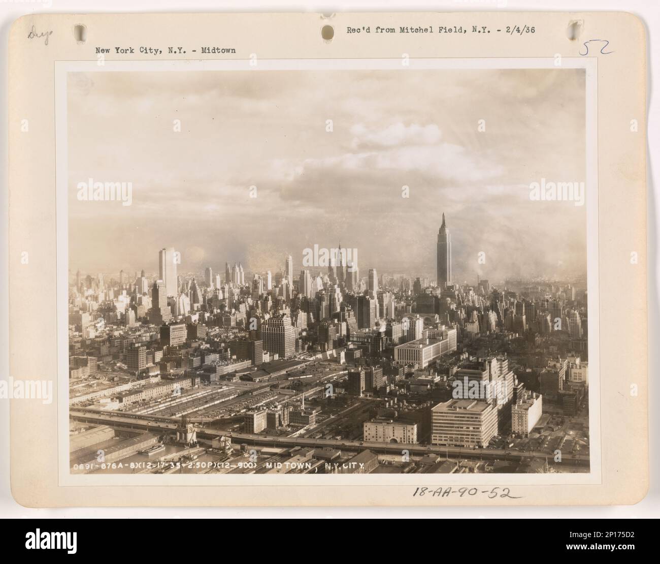 New York - New York City, Aerial Photograph Stock Photo - Alamy
