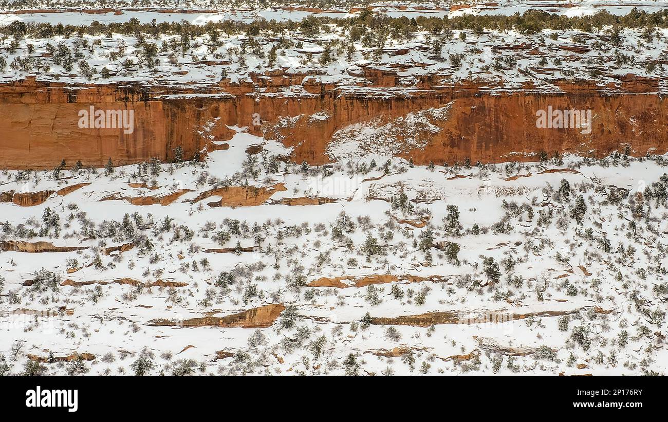 Grand Junction, Colorado, USA. 24th Feb, 2023. Steep north facing ...