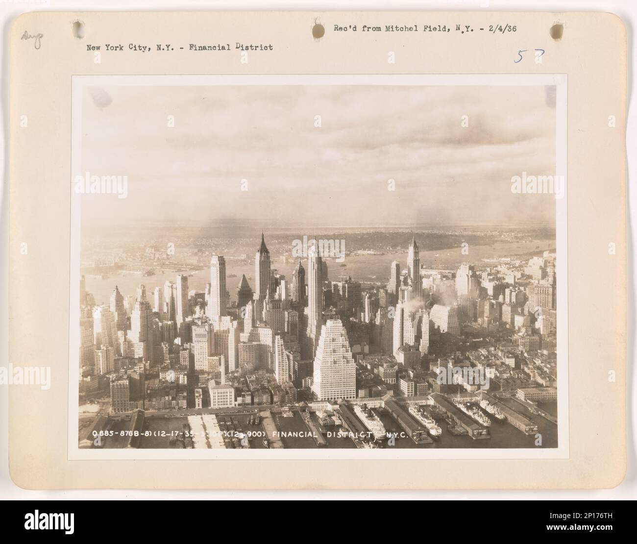 New York - New York City, Aerial Photograph Stock Photo - Alamy