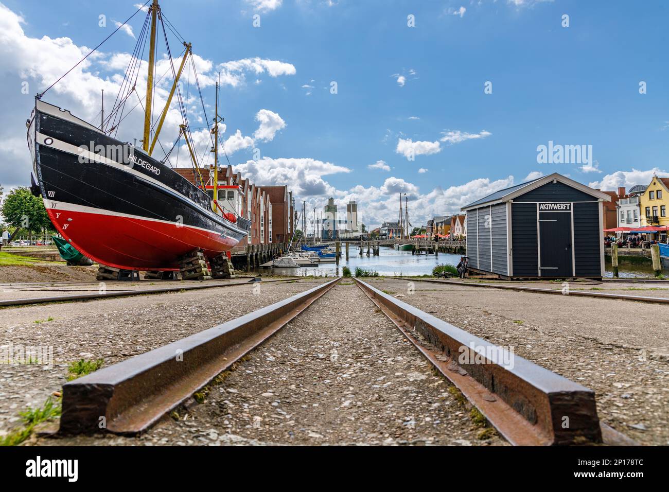 Husum, Schleswig-Holstein, Deutschland, 06-20-2022 Port of Husum ...
